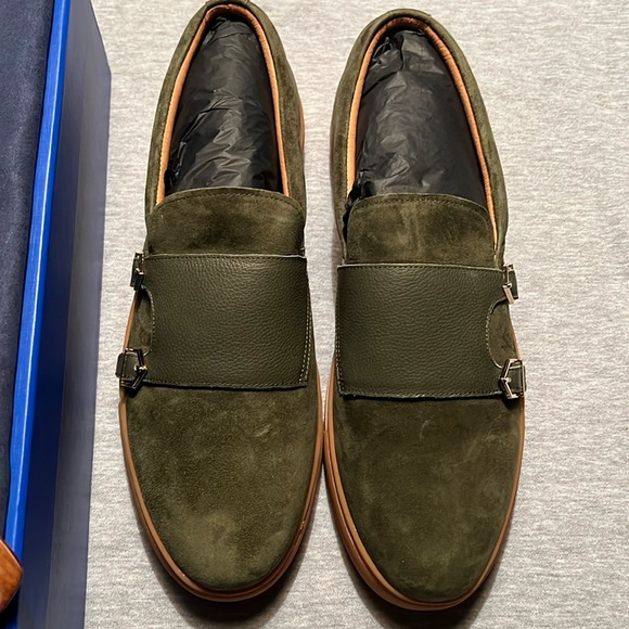 Marc Nolan | Shoes | Nwt Marc Nolan Kyler Green Suede Monk Strap ...